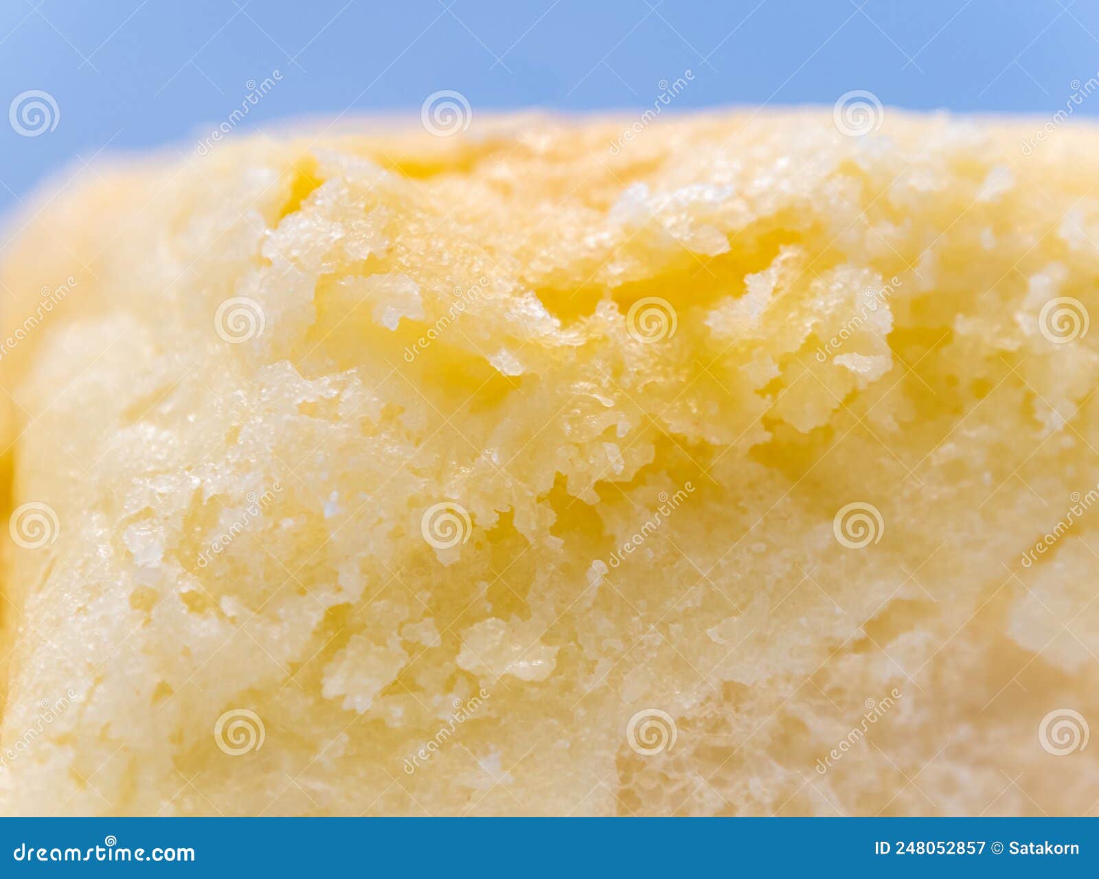 Close-up Texture of Thinly Coated Sugar on Soft Bread Stock Image ...
