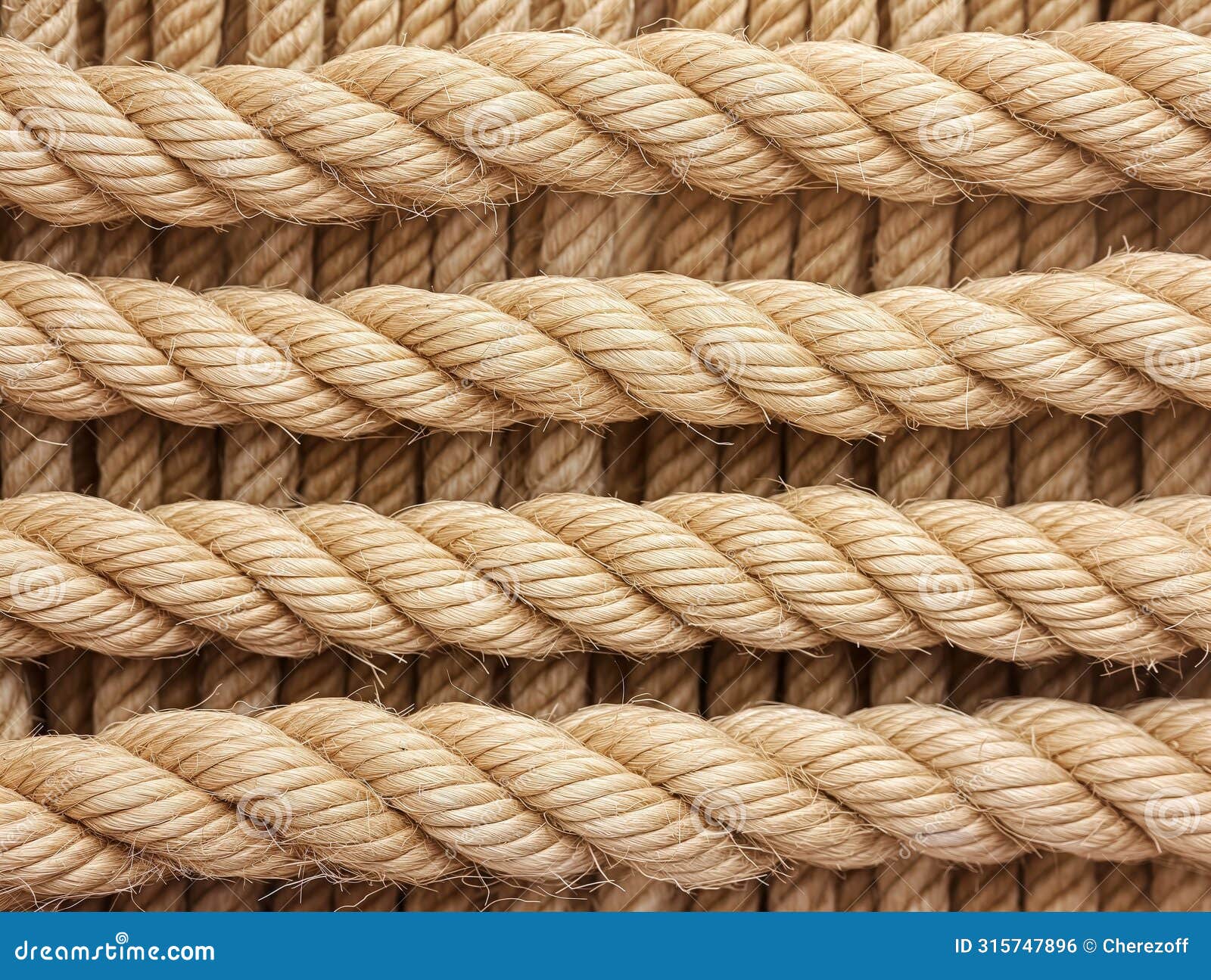 Close-up Texture of Twisted Natural Fiber Ropes Stock Photo - Image of ...