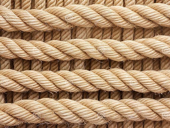 Close-up Texture of Twisted Natural Fiber Ropes Stock Photo - Image of ...