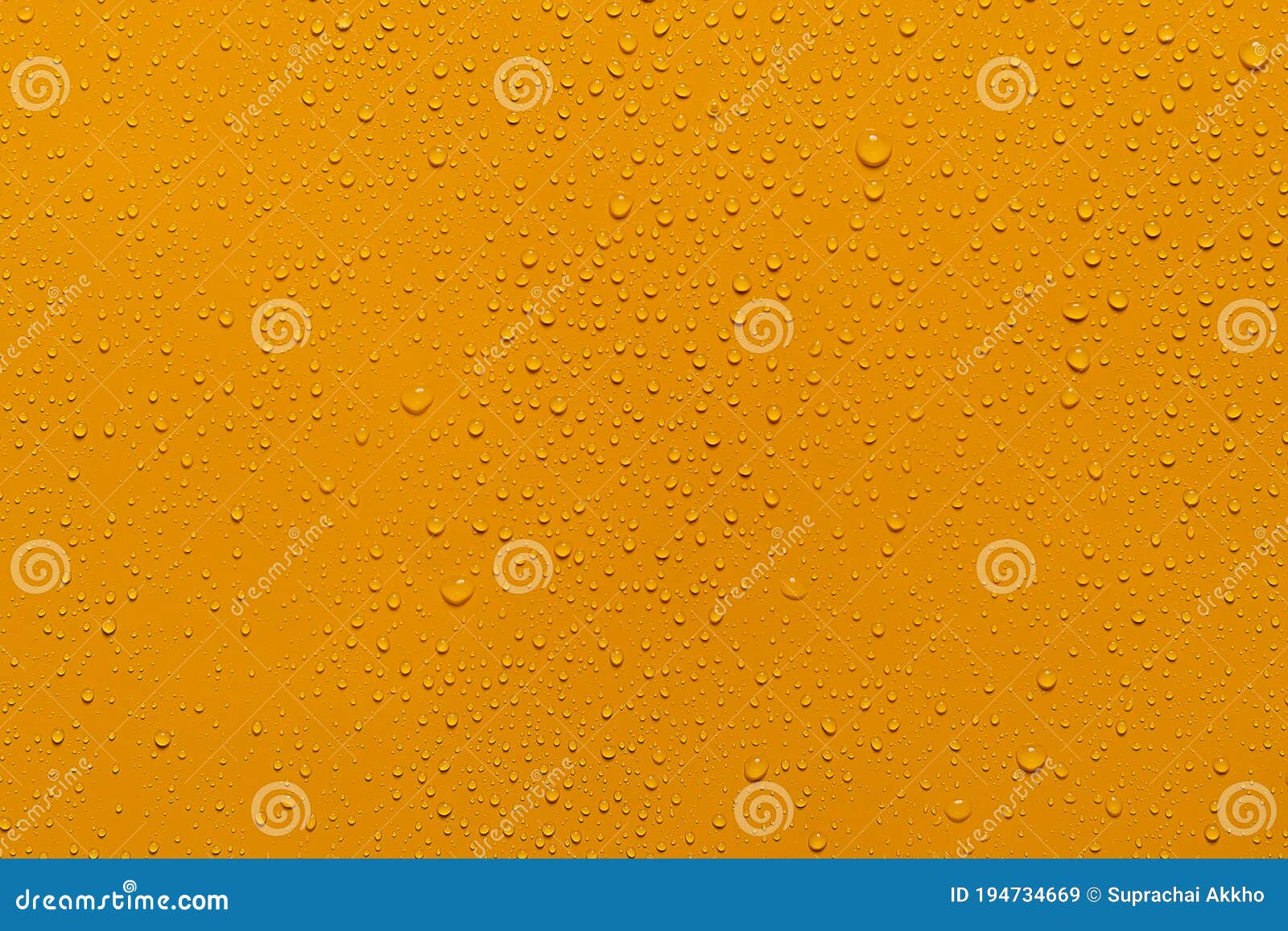 Water Drop Orange Background Stock Image - Image of close, pure: 194734669
