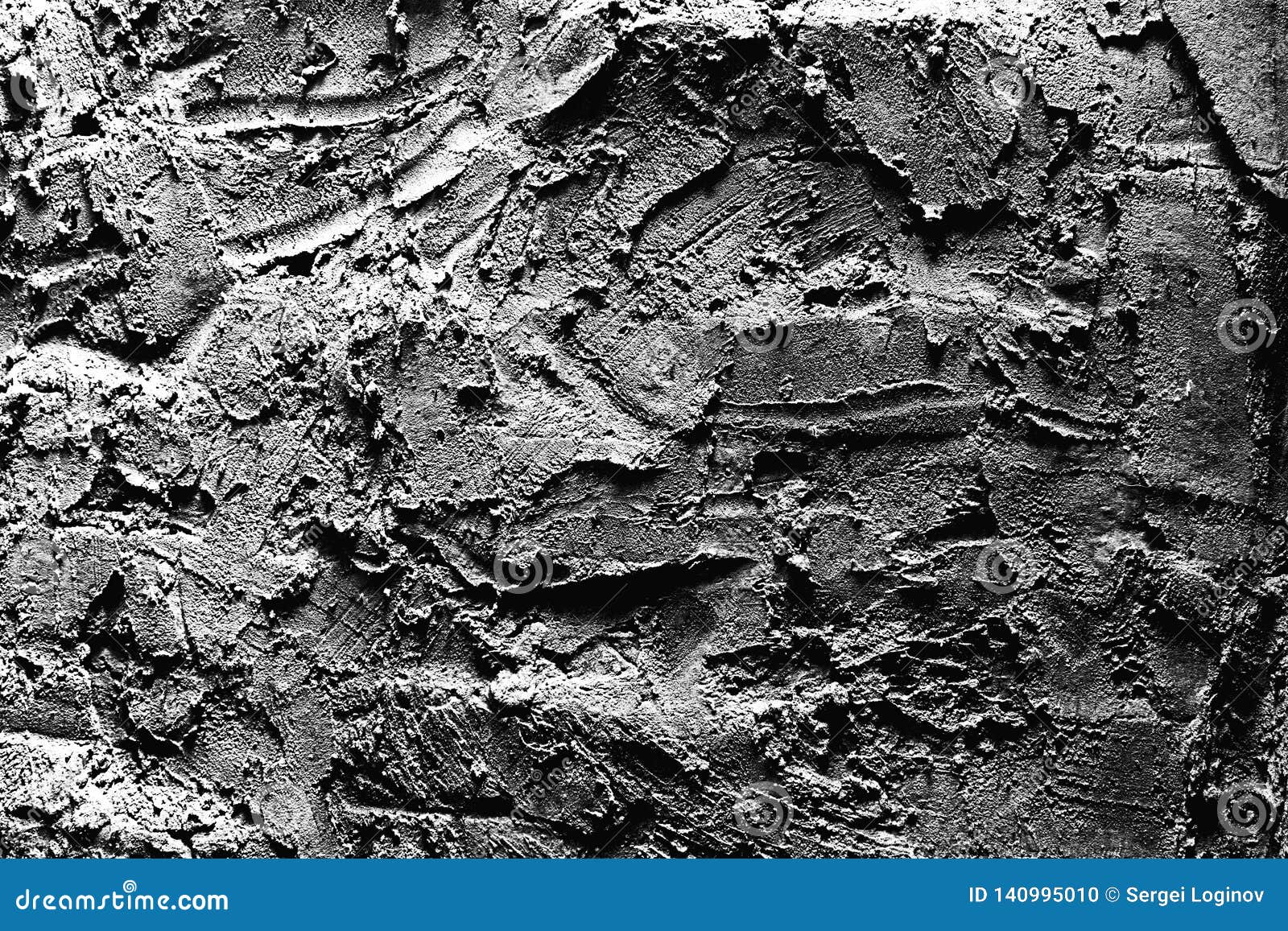 Close Up Texture of Monochrome Embossed Plaster on the Wall. Stock ...