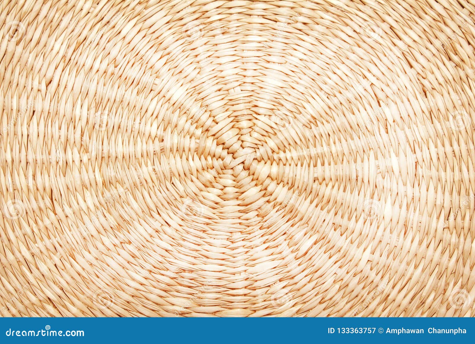 Texture Woven Circle Pattern Made from Trunk of Dried Plant Stock Image ...