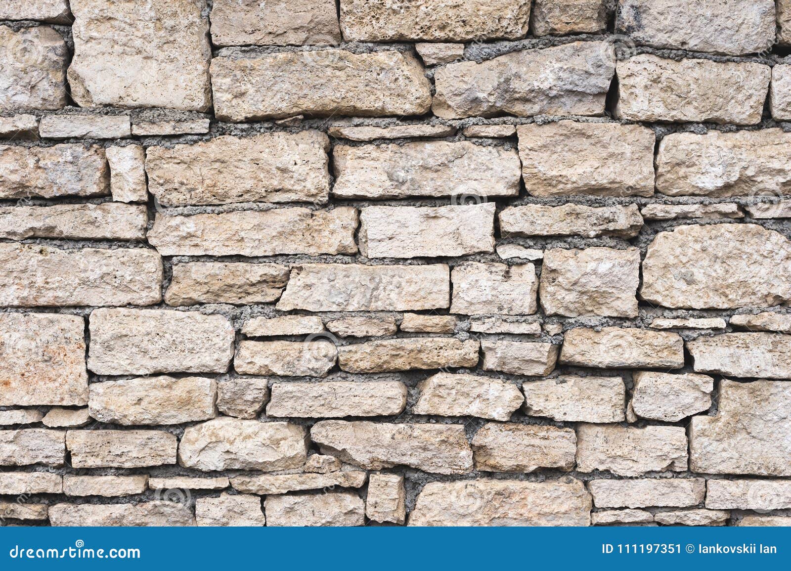Close-up Textured Background is an Irregular Natural Stone Wall Made of ...