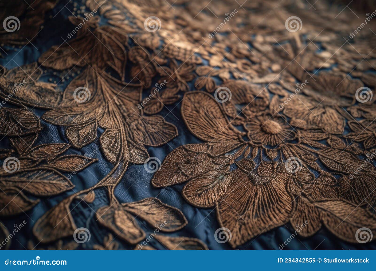 Close-up of Textured Fabric with Intricate Patterns Stock Illustration ...