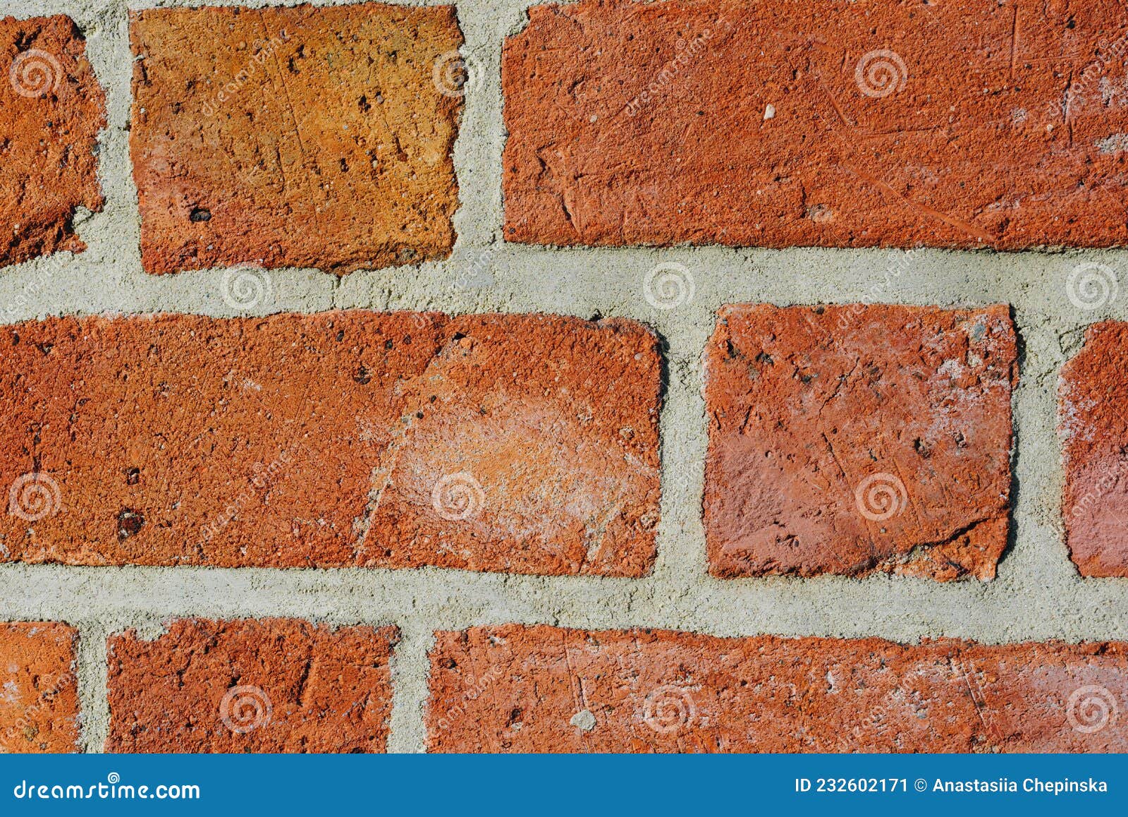 Close Up of Textured Red Brick Wall Background or Backdrop, Rectangular ...