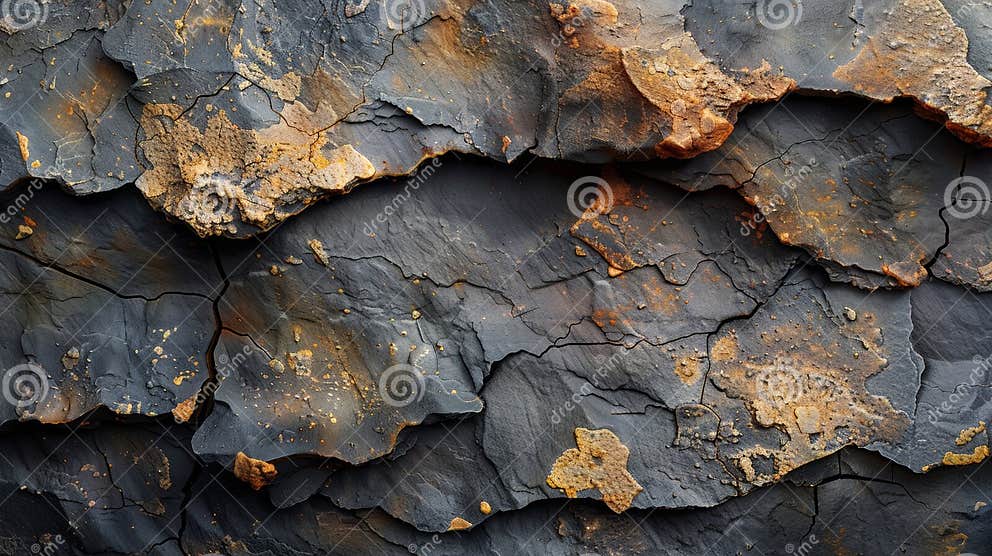 Close-up of Textured Rock Surface with Rust Stains Stock Photo - Image ...