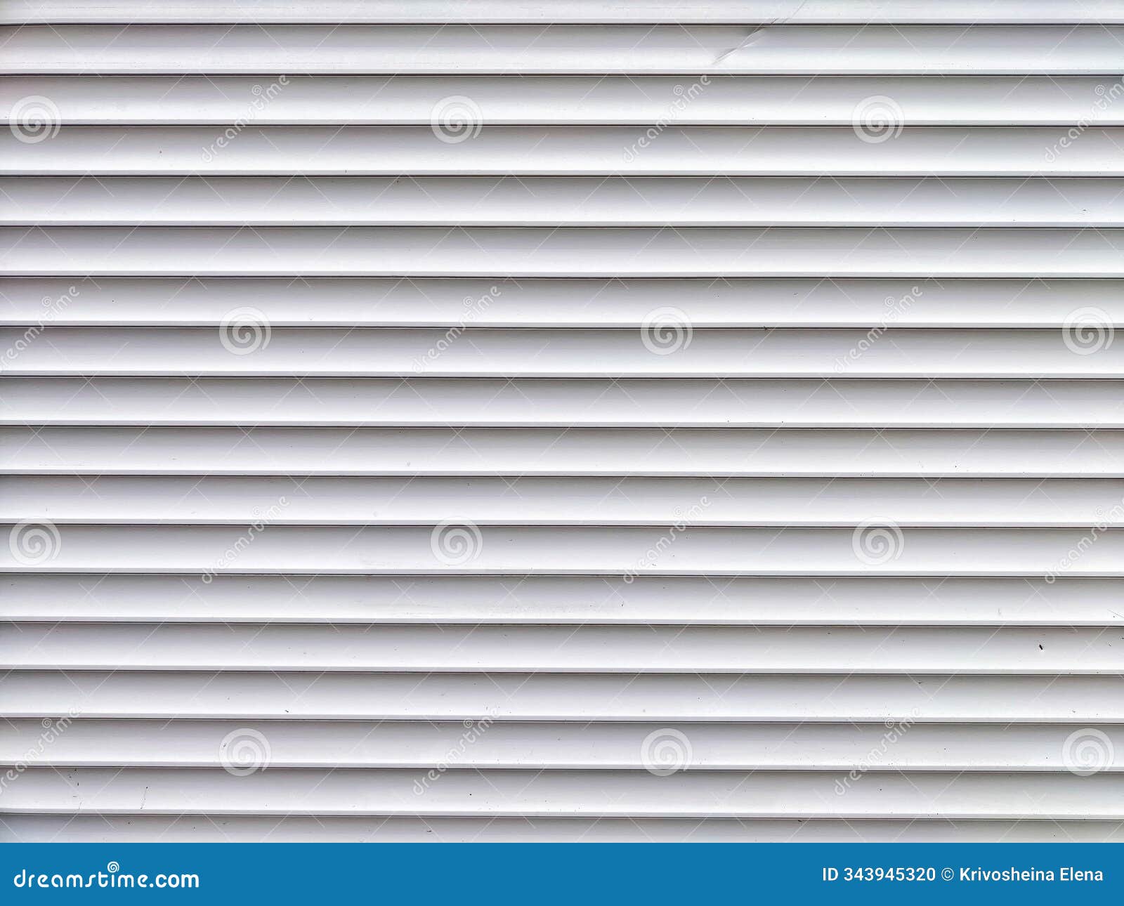 Close-up of a Textured White Rolling Shutter with Horizontal Slats in ...