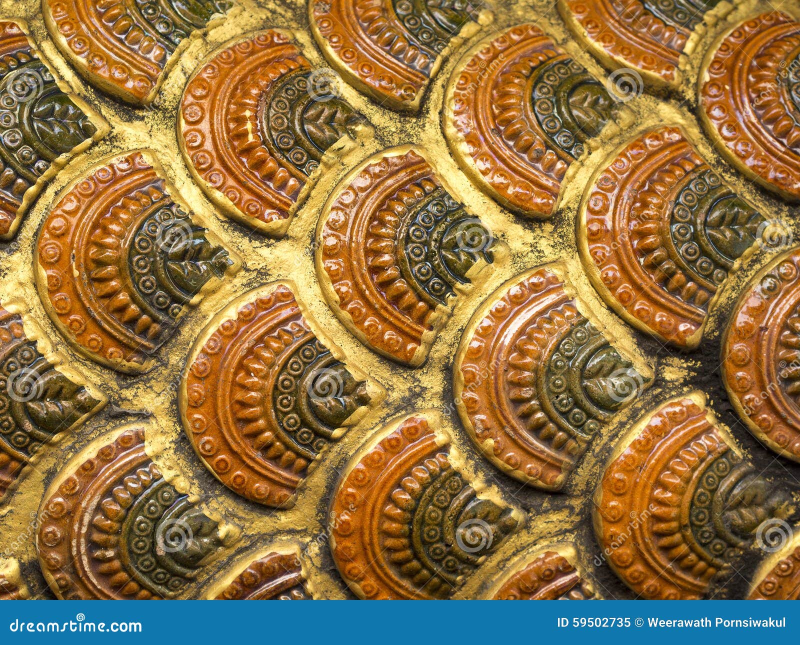 Close Up of Thai Dragon Scales Stock Image - Image of chinese, golden ...