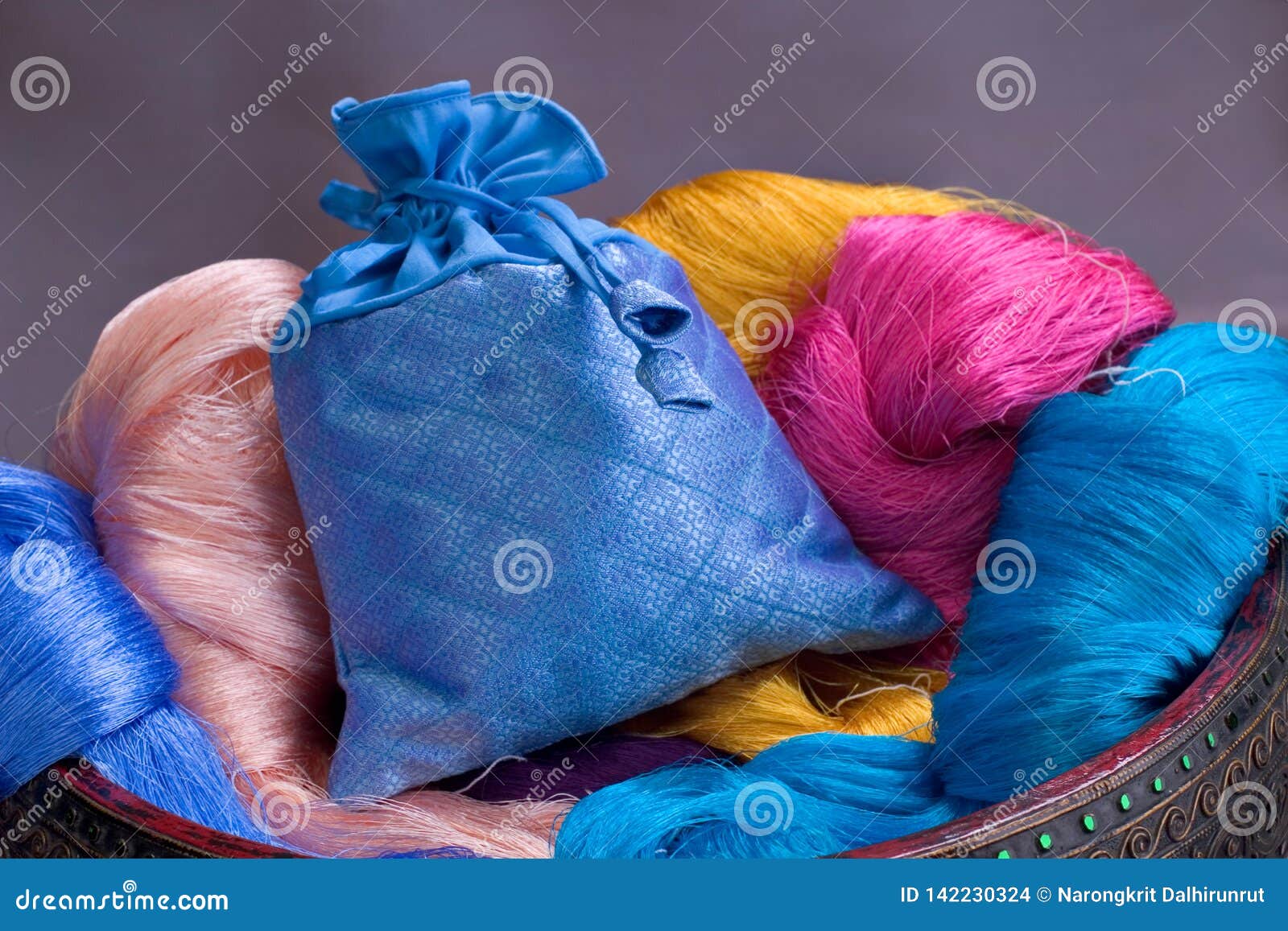 Thai Silk Pattern, Design, Texture, Thread, Cocoon, Tool and Equipment ...