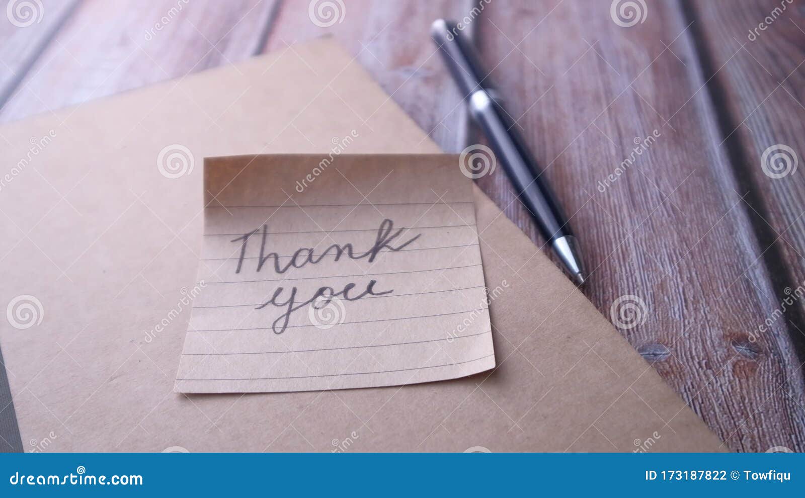 Close Up of Thank You Note on Notepad Stock Footage - Video of learning ...
