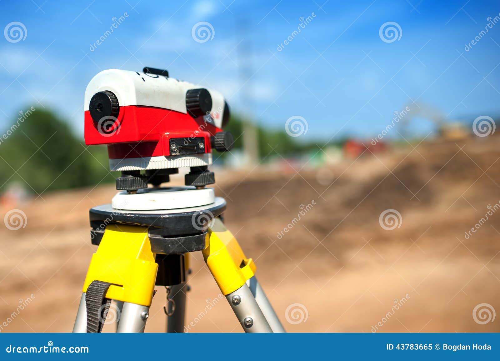 Close-up of Theodolite Measuring System or Surveying Engineering Stock ...