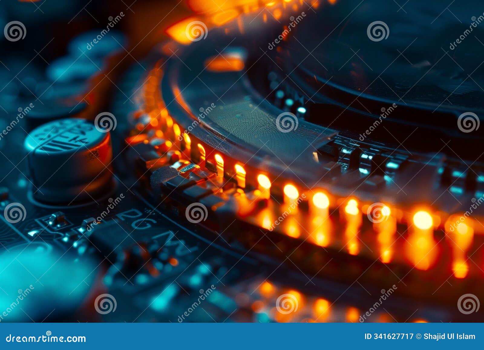 Closeup on a Thermal Camera Sensor Visualizing the Unseen in Technology ...