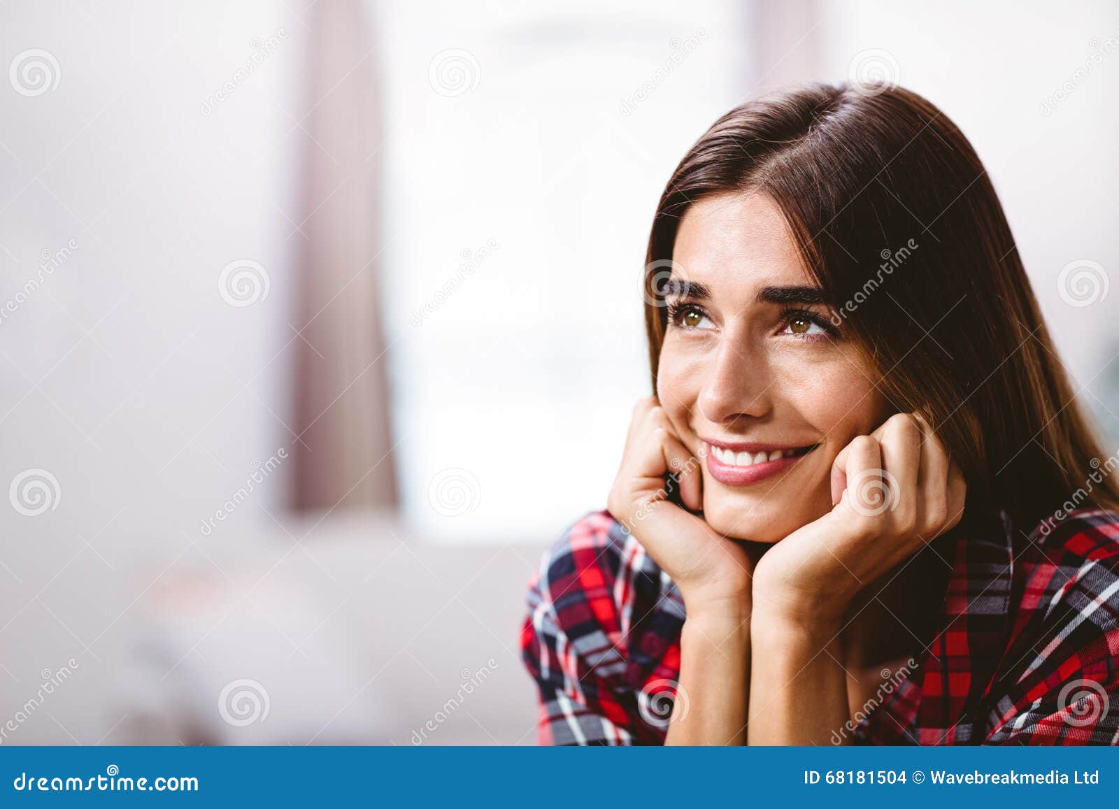 Close-up of Thoughtful Young Woman Stock Photo - Image of happiness ...