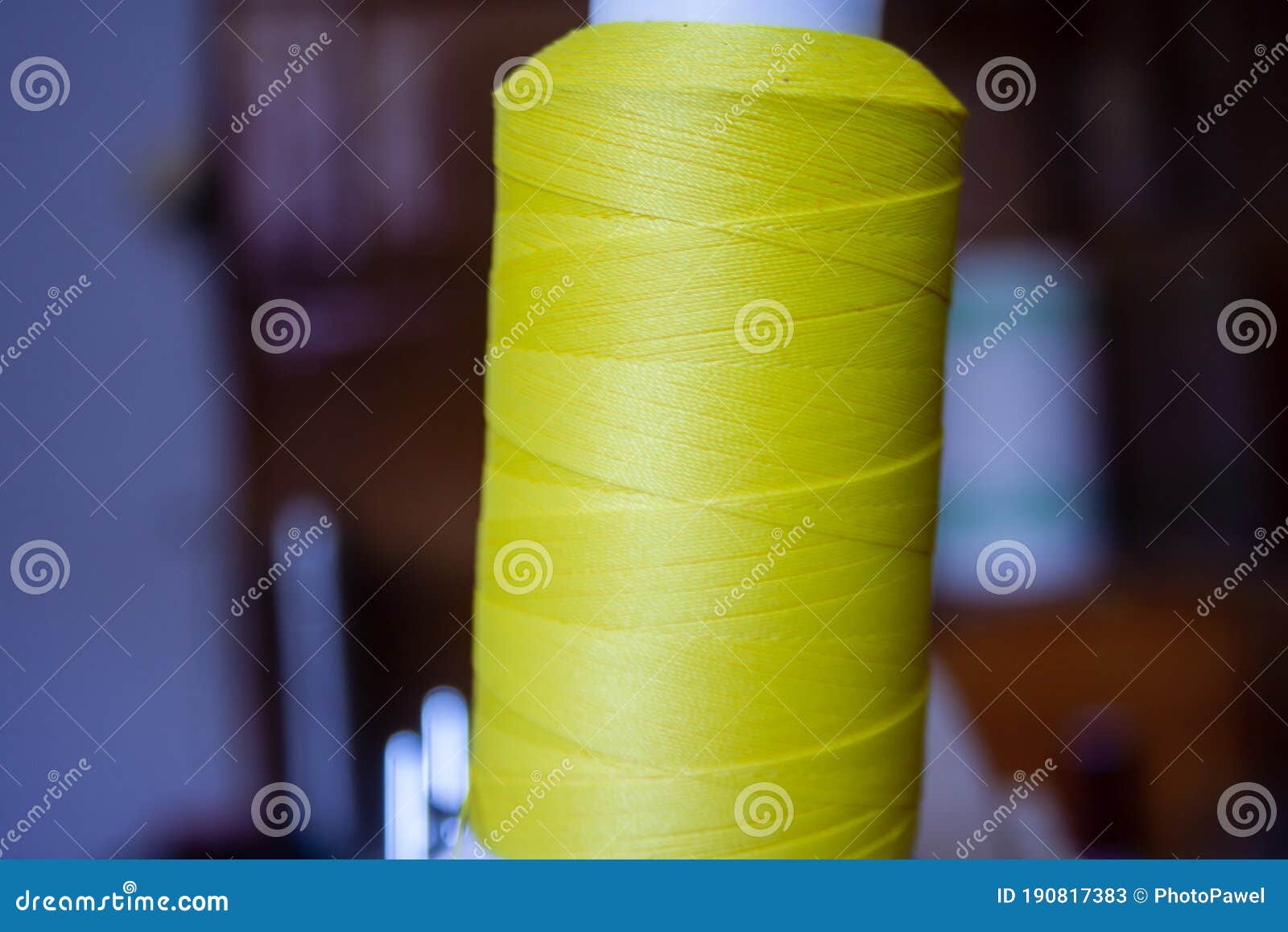 Close-Up of Thread Spools for Sewing Machine Stock Image - Image of ...