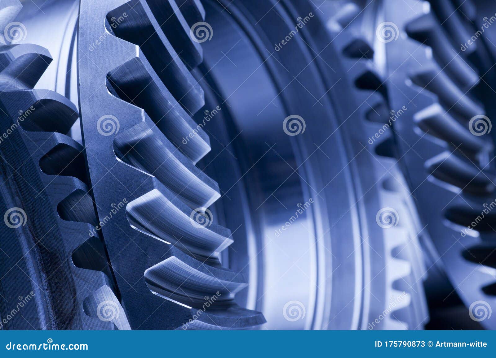 Close-up of Three Cog Wheels in a Row Stock Image - Image of industrial ...