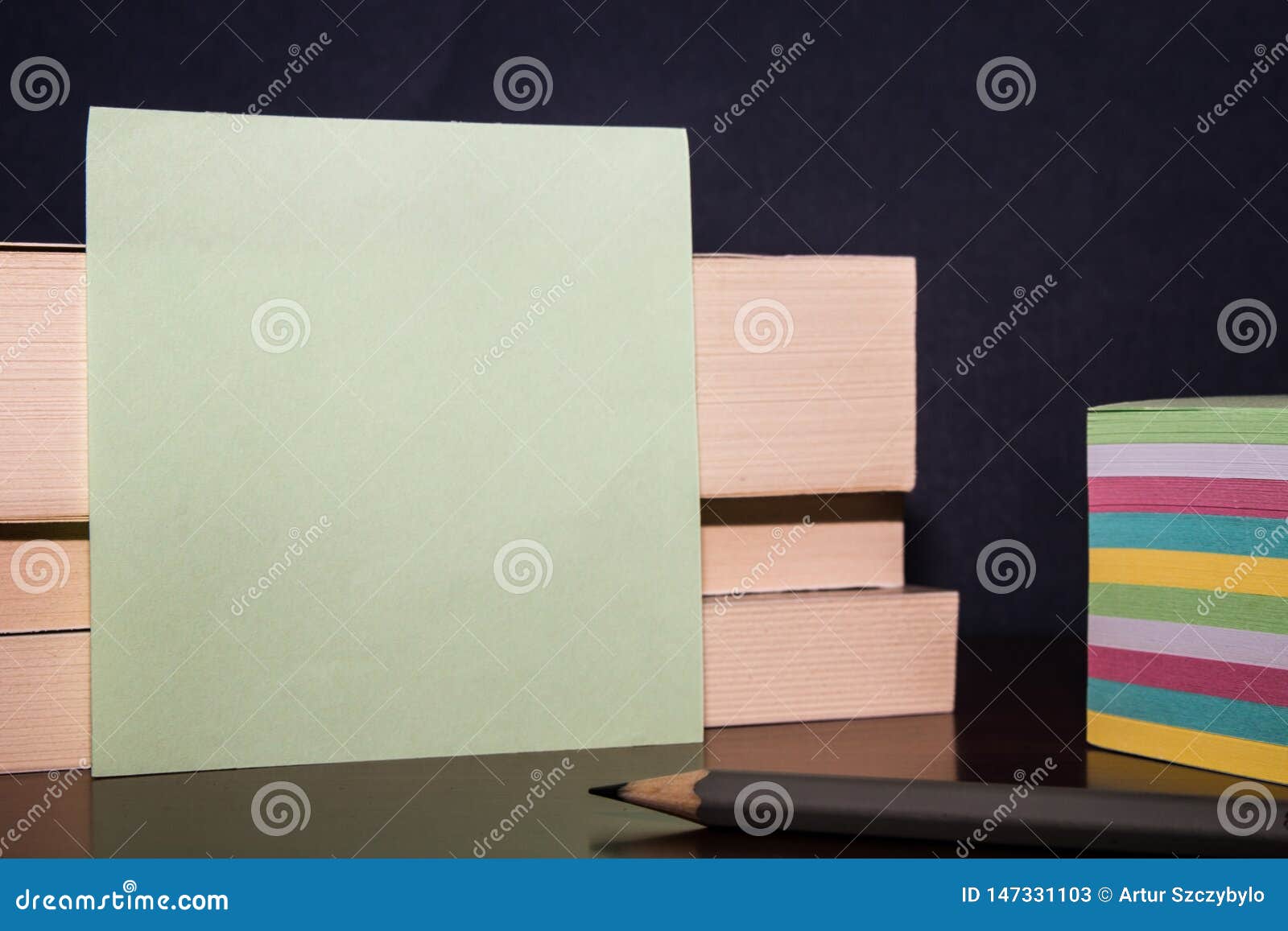 Close Up Three Wooden Different Sizes Rectangle Boxes Standing Paper ...
