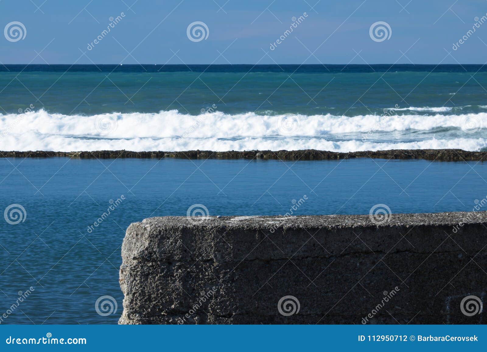 Close Up of Tide Pool Wall with Waves of Sea Water - Abstract Creative ...