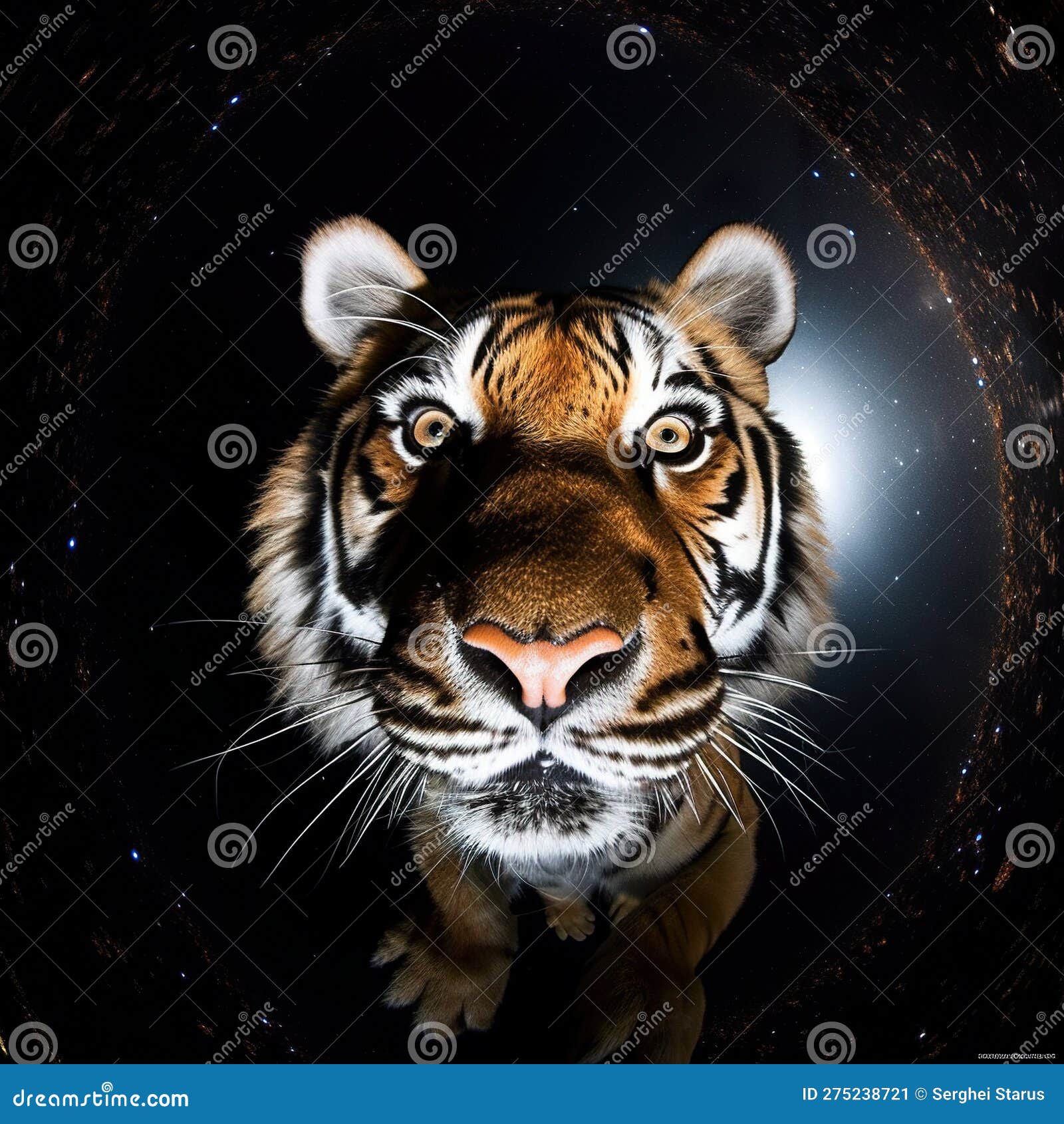 A Close Up of a Tiger Looking at the Camera. AI Generative Image Stock ...