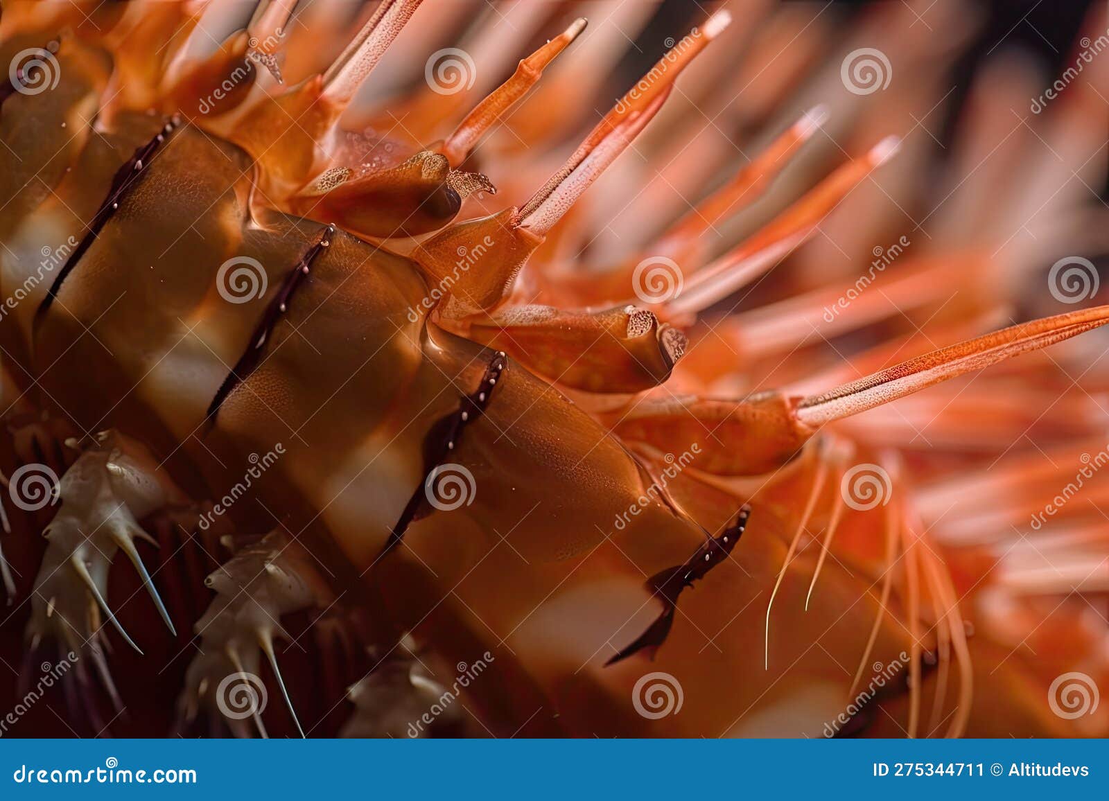 Close-up of Tiger Shrimp Prawn S Claw, Displaying Its Intricate and ...