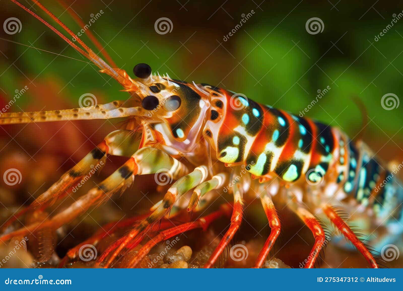 Close-up of Tiger Shrimp Prawns, Showing Their Intricate and Colorful ...