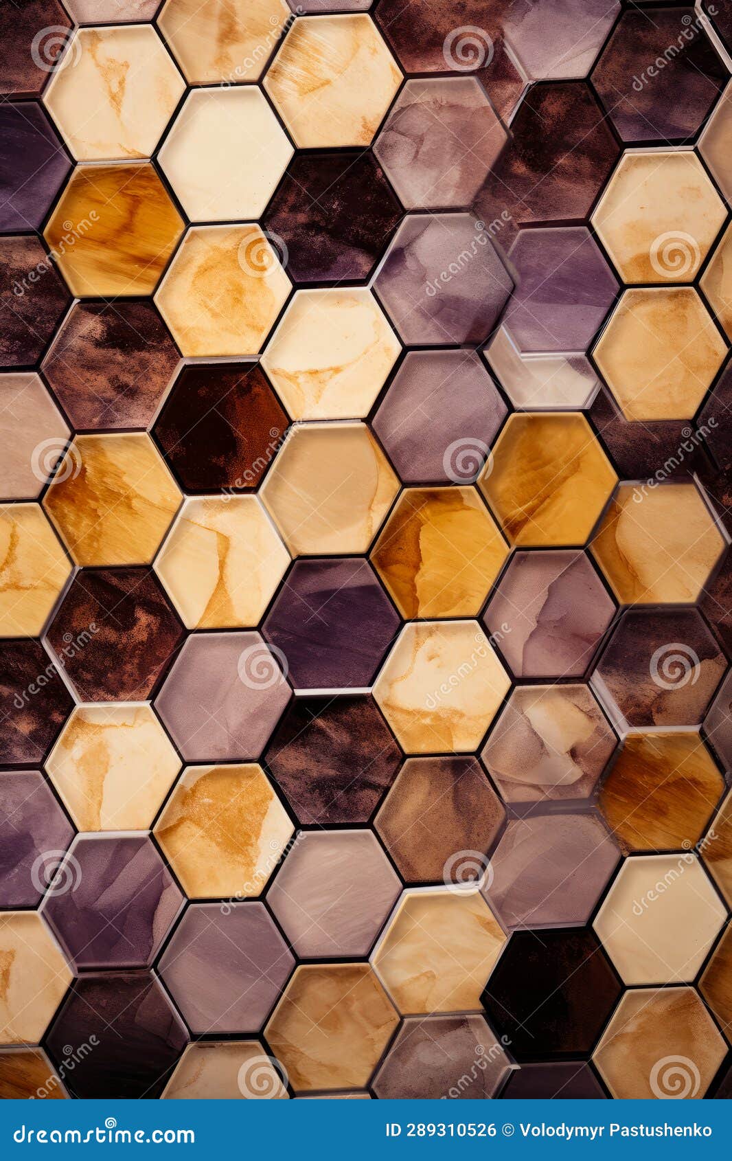 Close Up of Tile with Pattern of Hexagonal Tiles. Generative AI Stock Photo - Image of bright ...