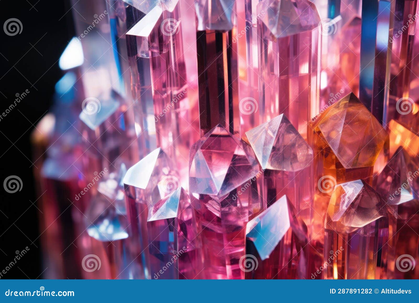 Close-up of Time Crystal Under Microscope Stock Photo - Image of ...