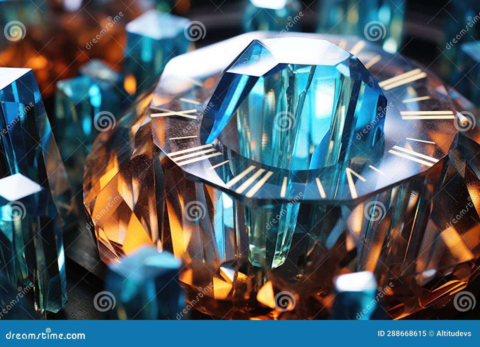 Close-up of Time Crystal Under Microscope Stock Image - Image of ...