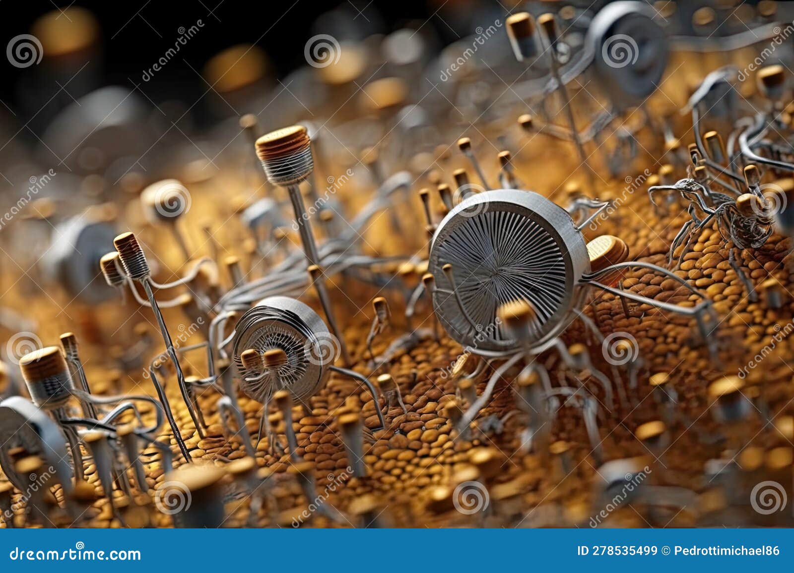 Nanotechnology stock illustration. Illustration of generativ - 278535499