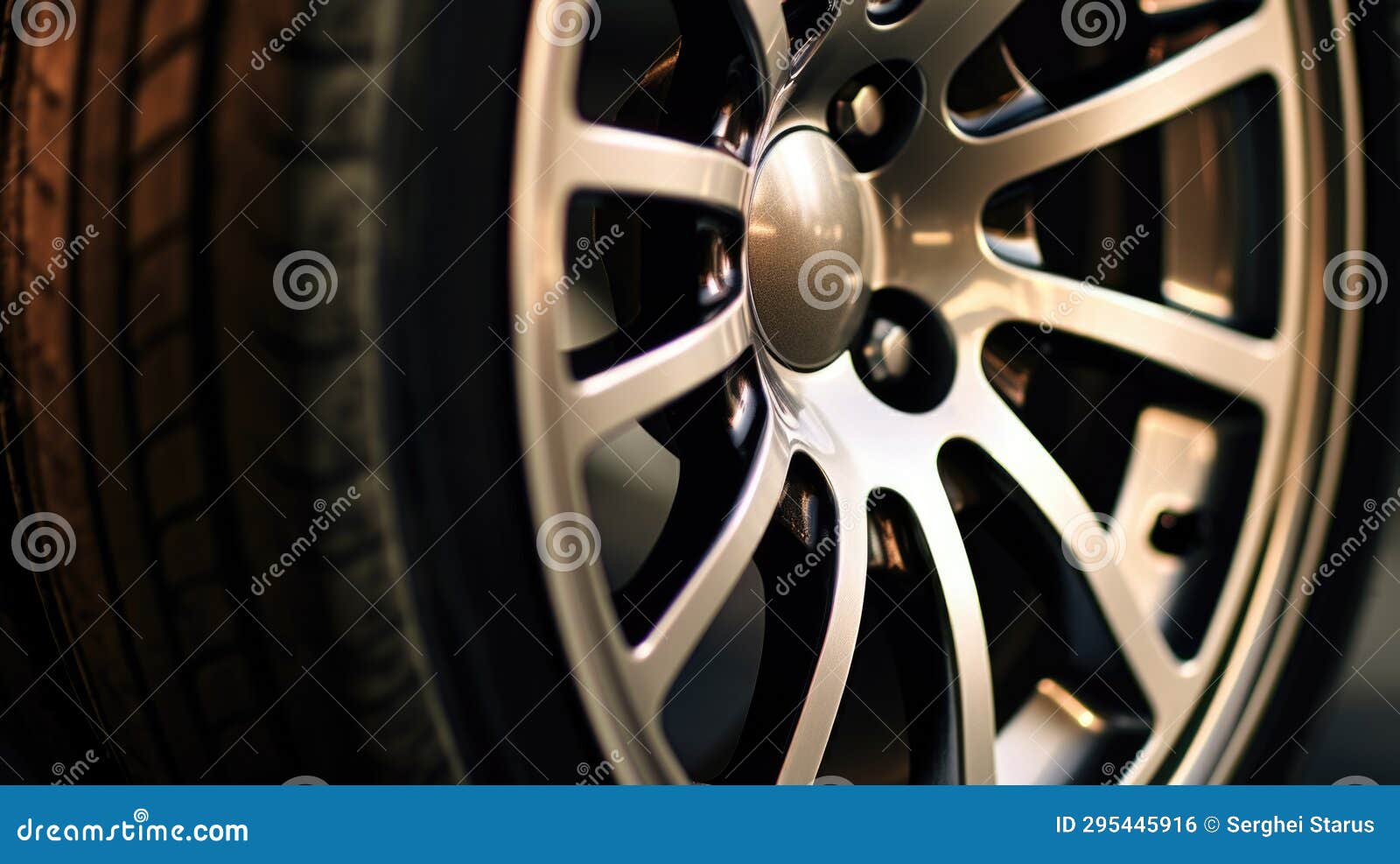 Close-up Of Car Wheel Replacement. Focusing On Wheel Hub, Bolt ...