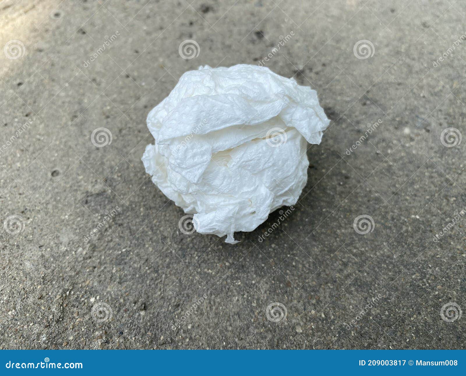 Tissue on cement floor stock image. Image of tissue - 209003817