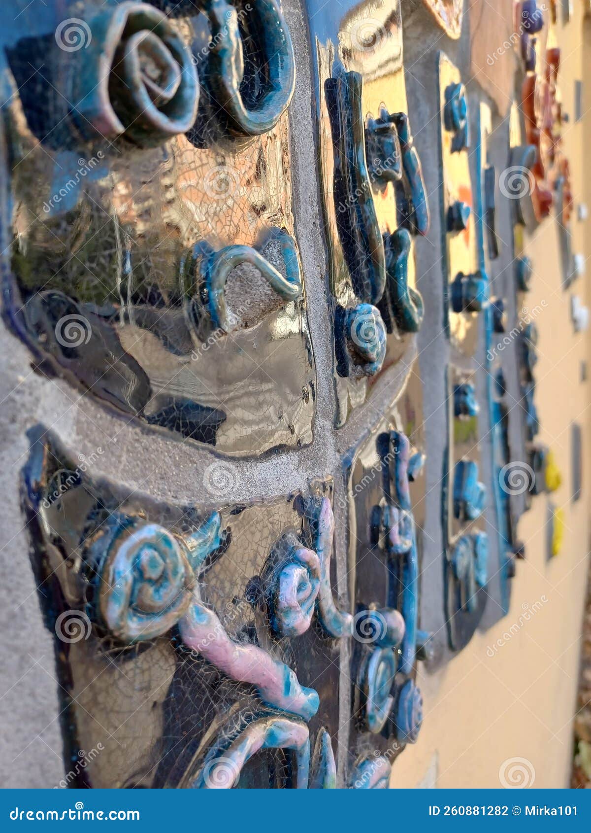 Close Up To Coloured Ceramic Materials Stock Photo - Image of iron ...