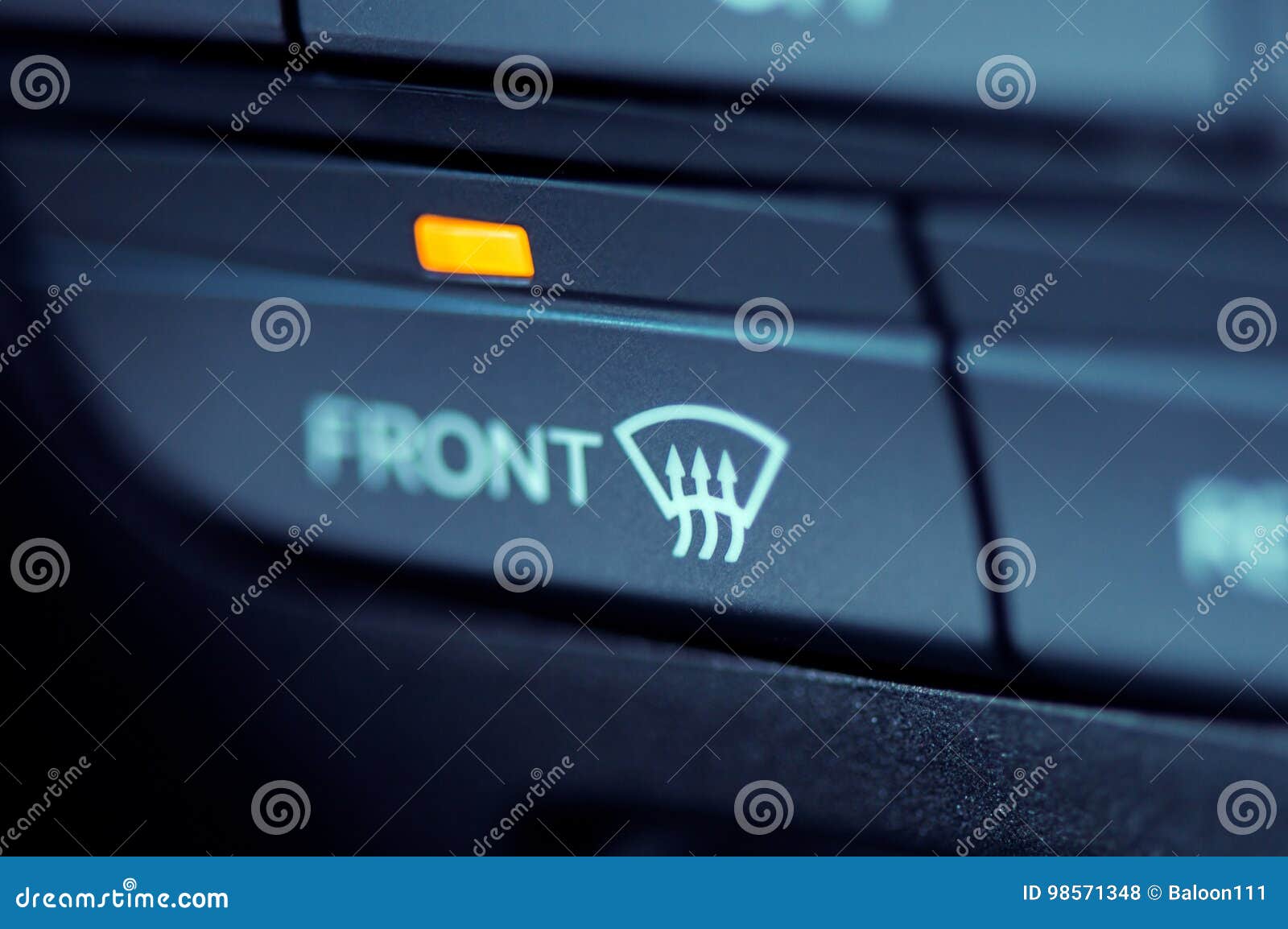 Close-up To the Front Window Heater Icon Stock Photo - Image of ...