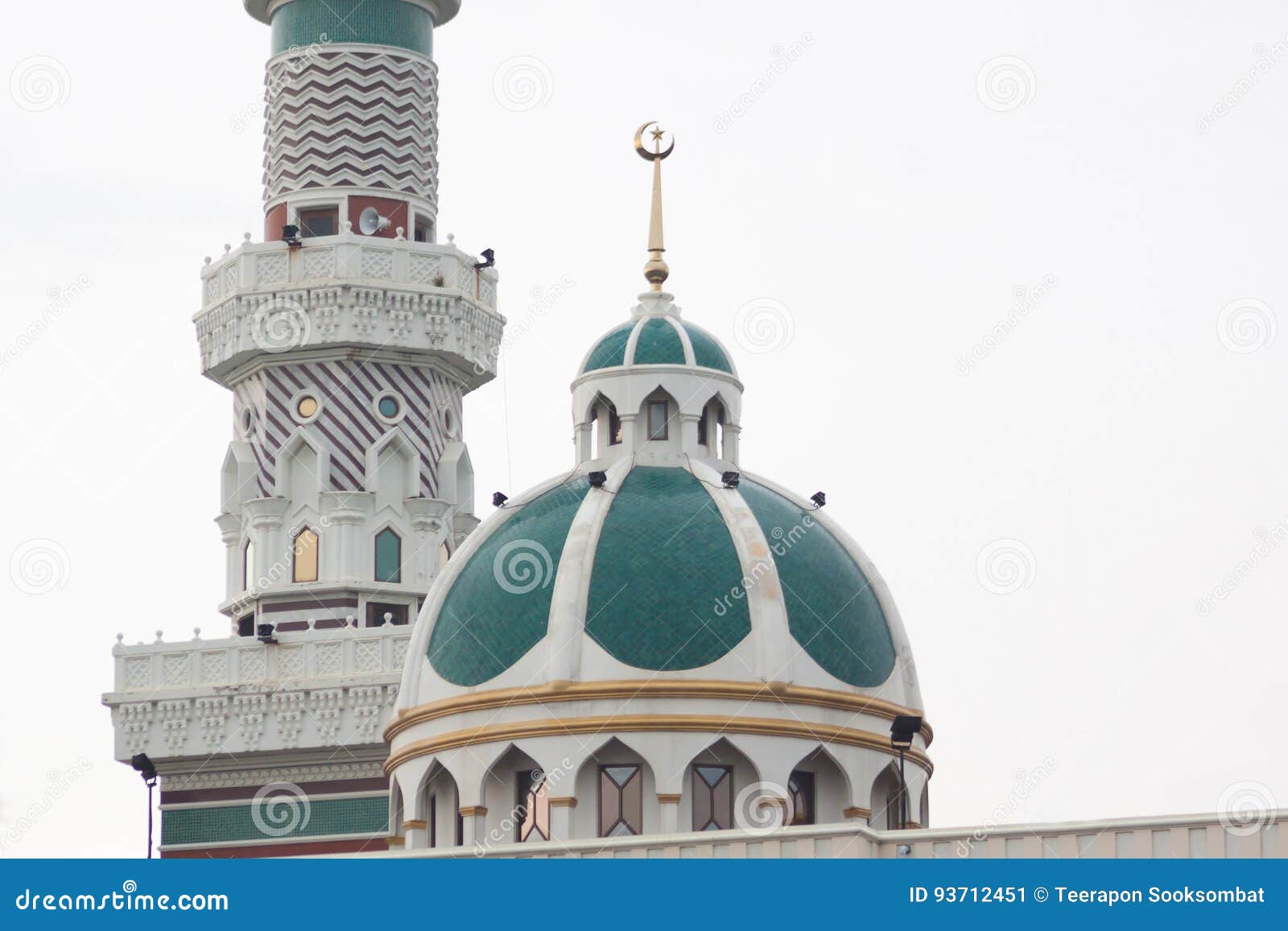 Close Up To Mosque in Bangkok,thailand Stock Image - Image of concrete ...