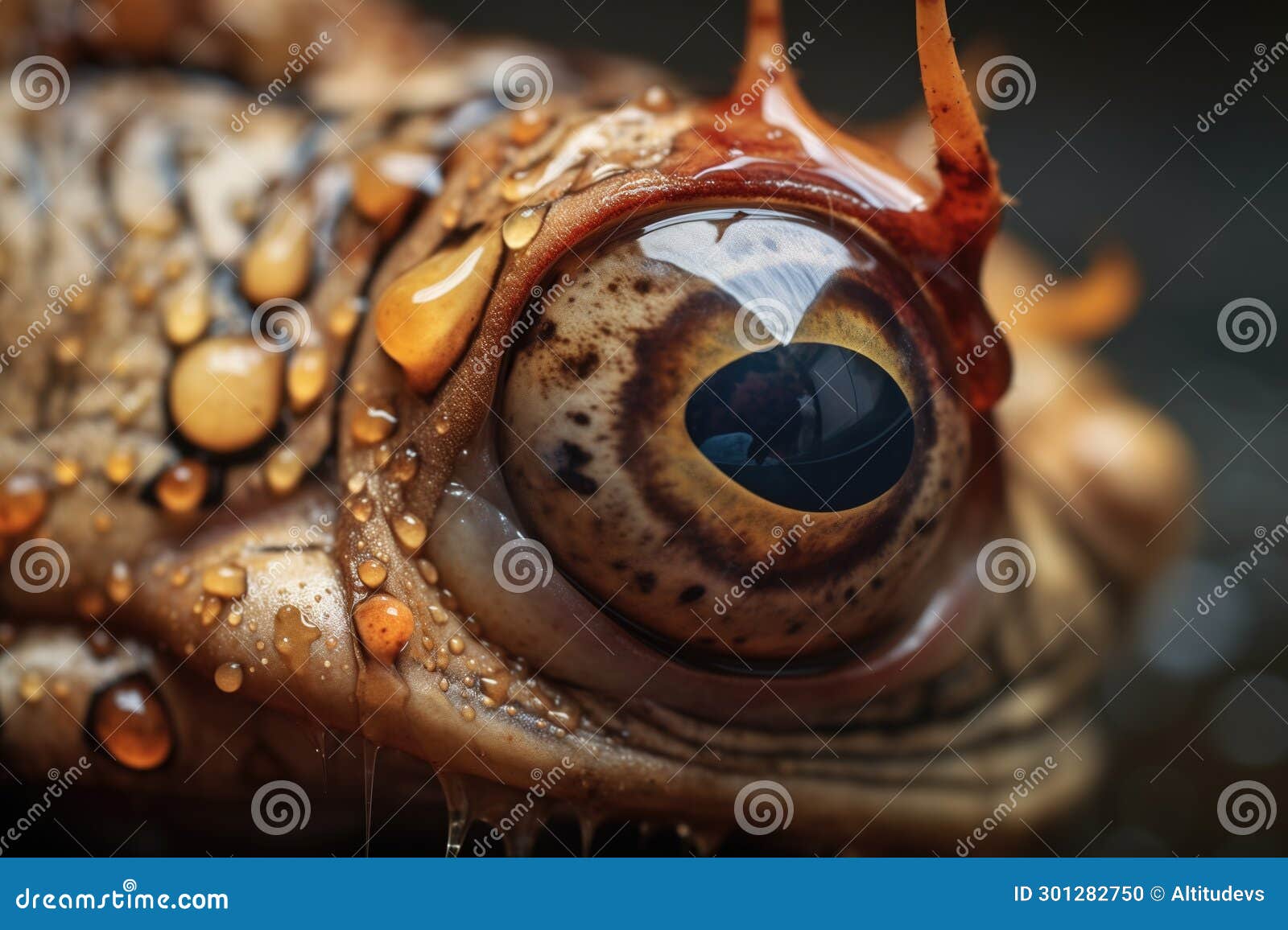 Close-up of toads eye stock illustration. Illustration of gaze - 301282750