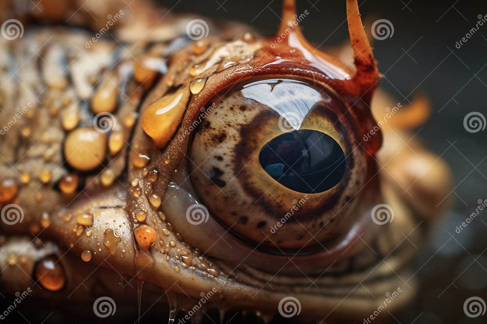Close-up of toads eye stock illustration. Illustration of gaze - 301282750