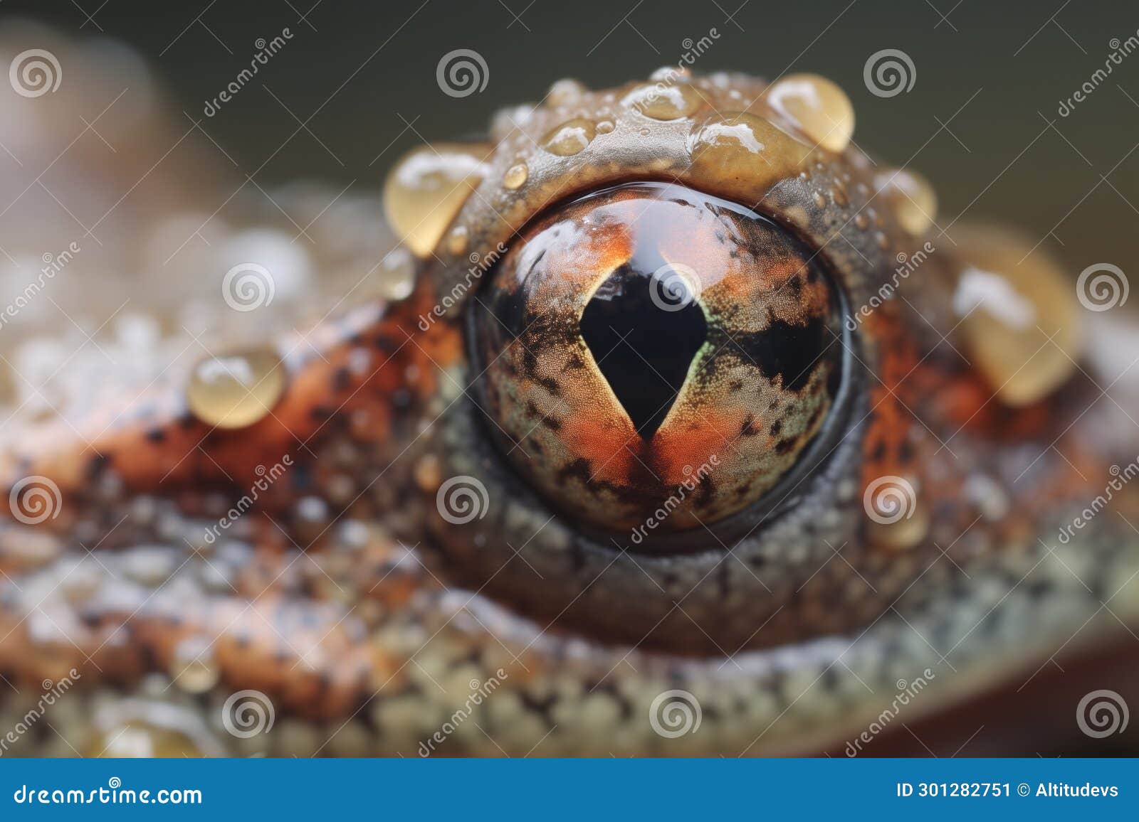 Close-up of toads eye stock illustration. Illustration of toad - 301282751