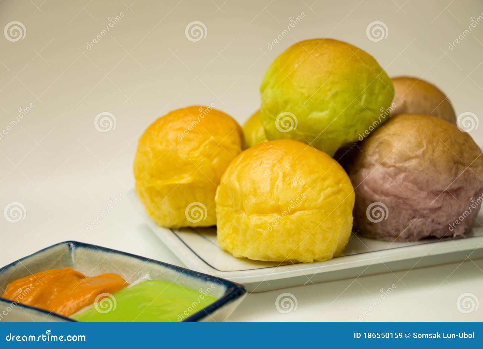 Close Up Toast Bread and Steamed Custard Stock Image - Image of curry ...
