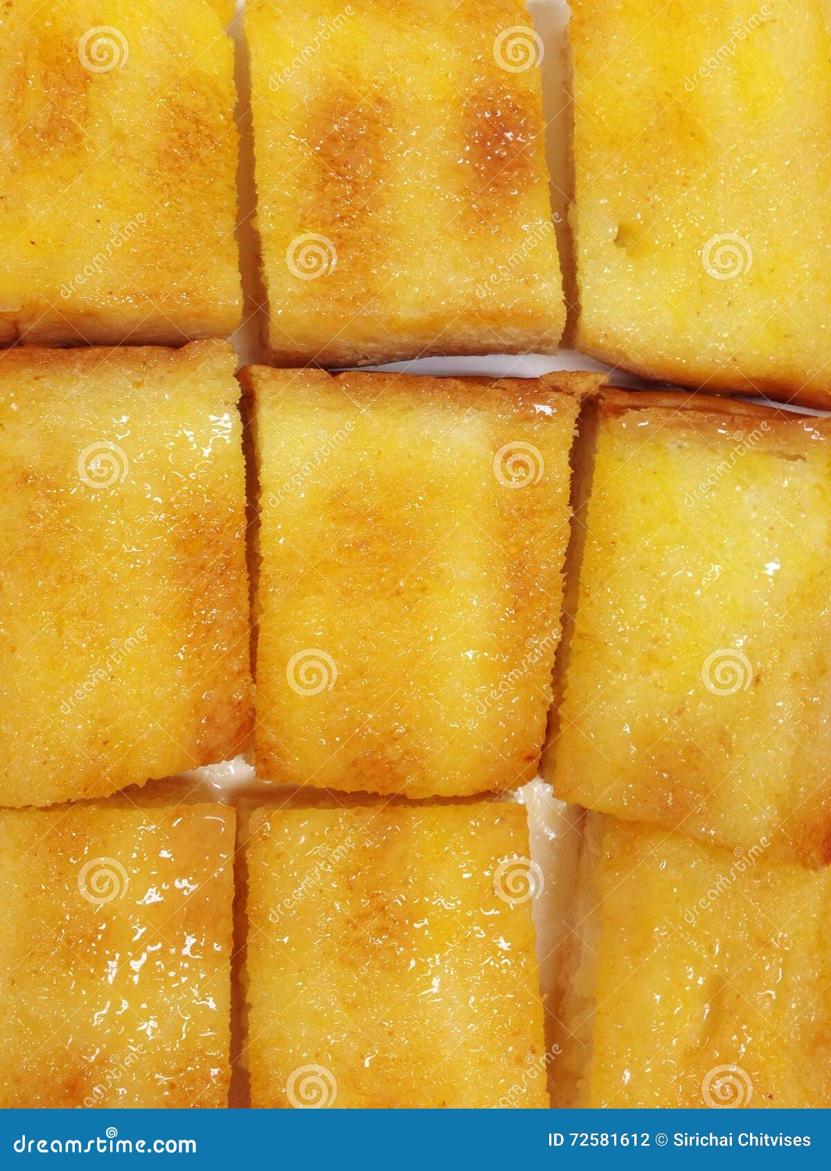 Close Up Toast with Butter and Sugar. Stock Photo - Image of closeup ...