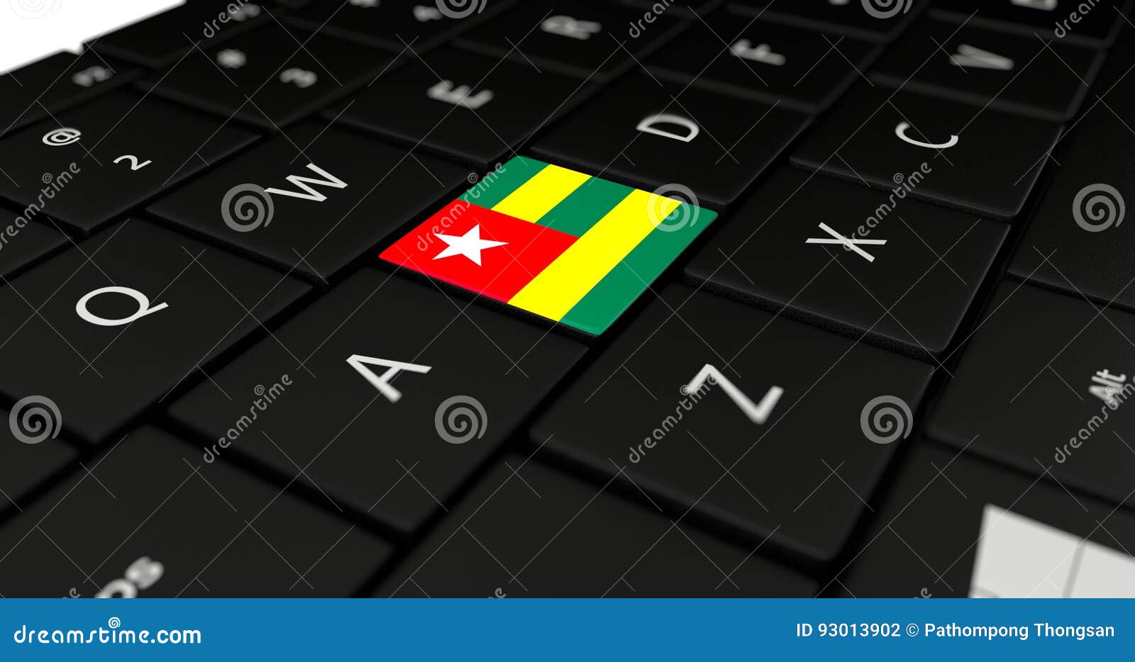 Close up of Togo button. stock illustration. Illustration of concept ...