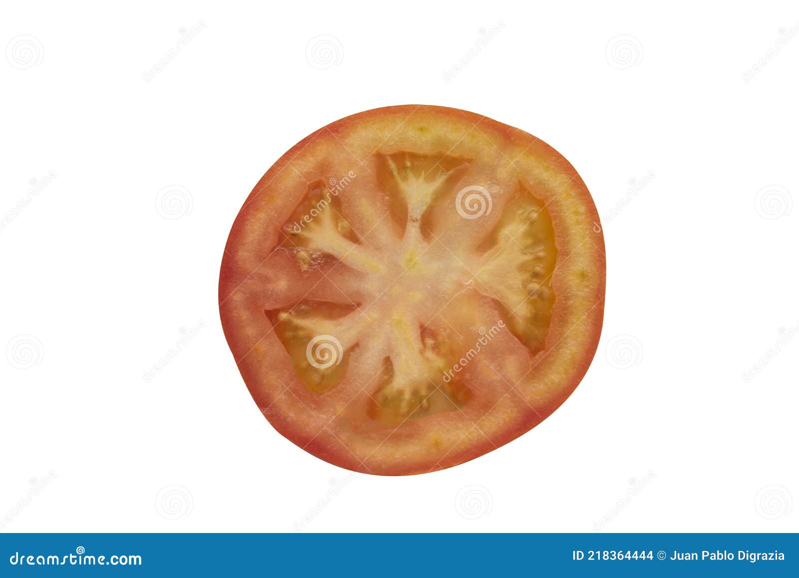 Tomato Slice Isolated on White Background Stock Photo - Image of ...
