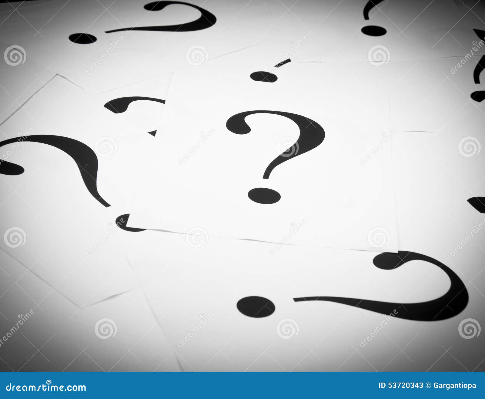 Close Up Too Many Question Marks Background Stock Image - Image of ...