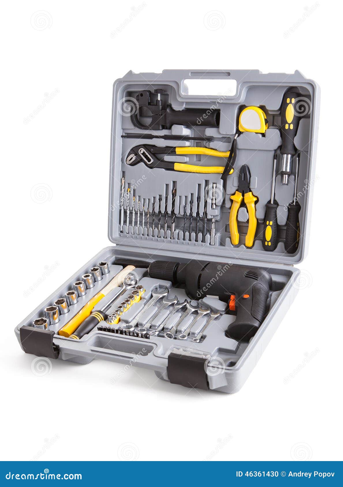 Close-up of toolkit stock photo. Image of background - 46361430