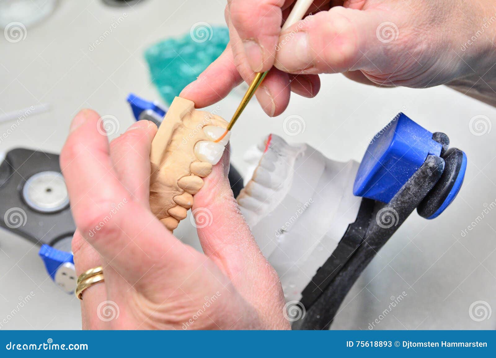 Close up Tooth Hygienists stock image. Image of create - 75618893
