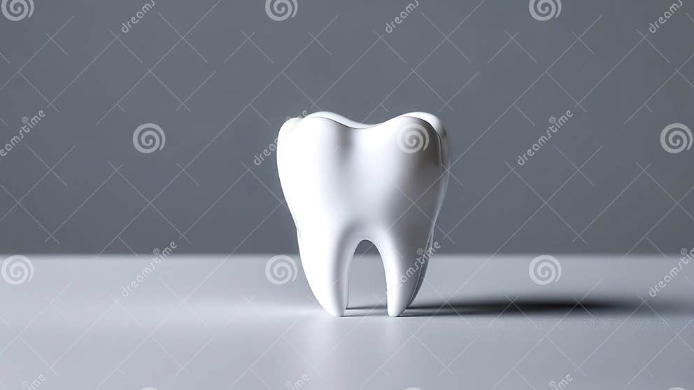 A Close-up Tooth on a Plain Background Stock Photo - Image of smiling ...