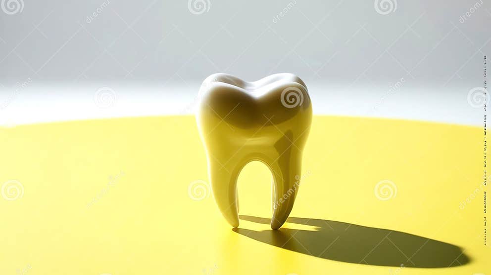 A Close-up Tooth on a Plain Background Stock Photo - Image of woman ...