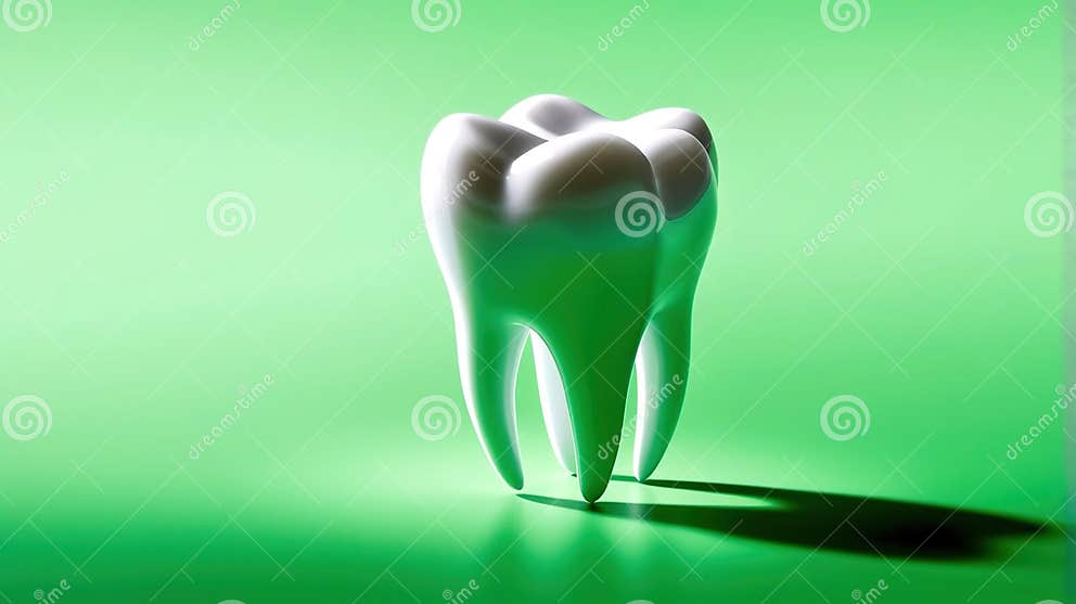 A Close-up Tooth on a Plain Background Stock Photo - Image of beauty ...