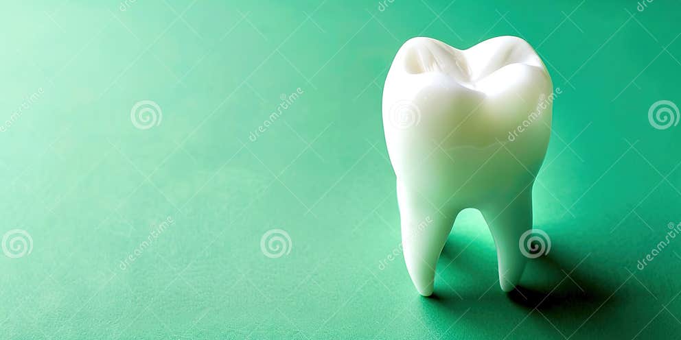 A Close-up Tooth on a Plain Background Stock Photo - Image of white ...