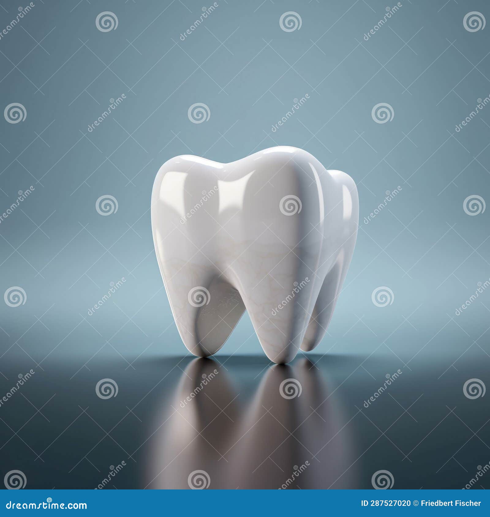A Close Up of a Tooth on a Table. Stock Illustration - Illustration of ...