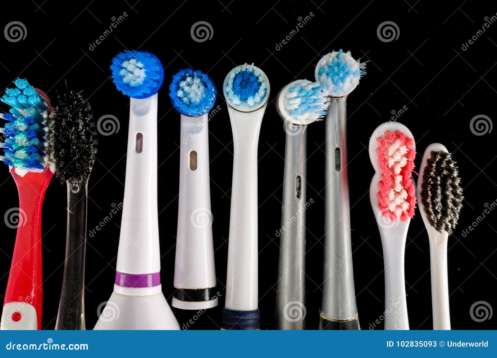 Close-up of toothbrush stock image. Image of tooth, macro - 102835093