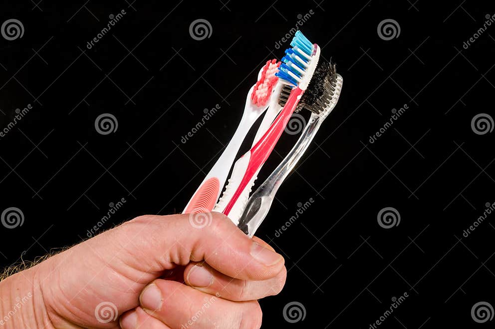 Close-up of toothbrush stock image. Image of texture - 107595497